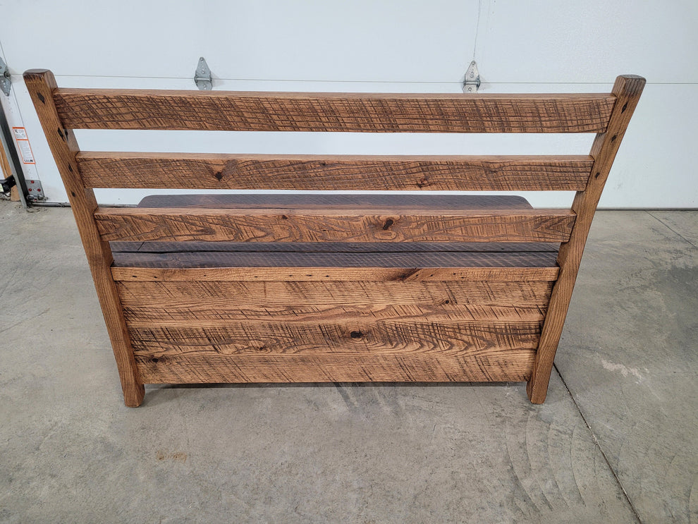 Reclaimed Barn Wood Storage Bench, Free Shipping - Made in the USA ...